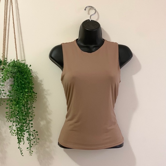 Tops | Silky Tan Top | Poshmark